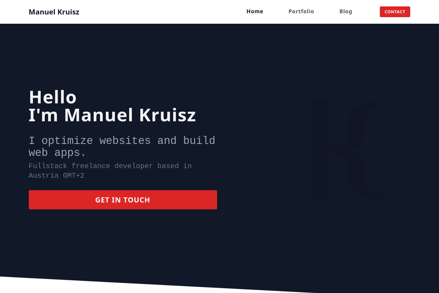 How I built my Next.js Portfolio Site | Manuel Kruisz How I built my Next.js Portfolio Site | Manuel Kruisz