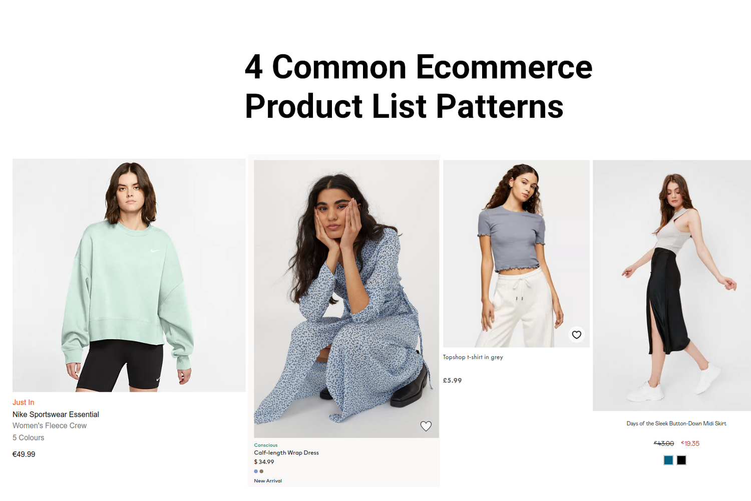 Four Product List Patterns | Manuel Kruisz